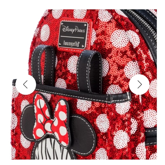 Disney | Bags | Loungefly Disney Minnie Mouse Sequin Polka Dot ...